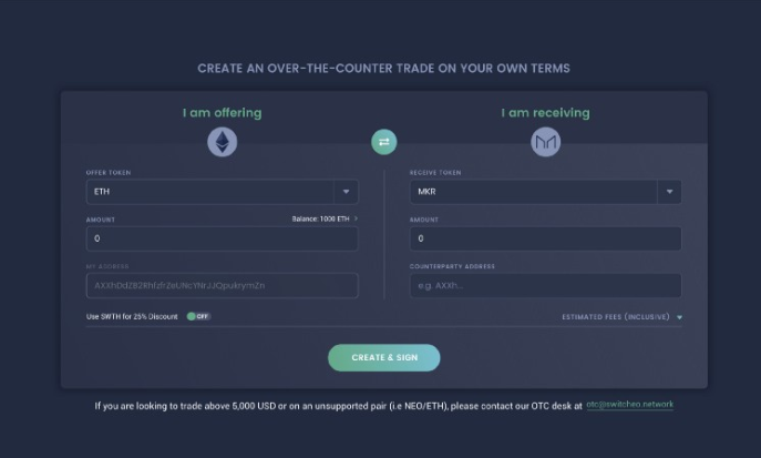 Introducing Switcheo OTC Platform